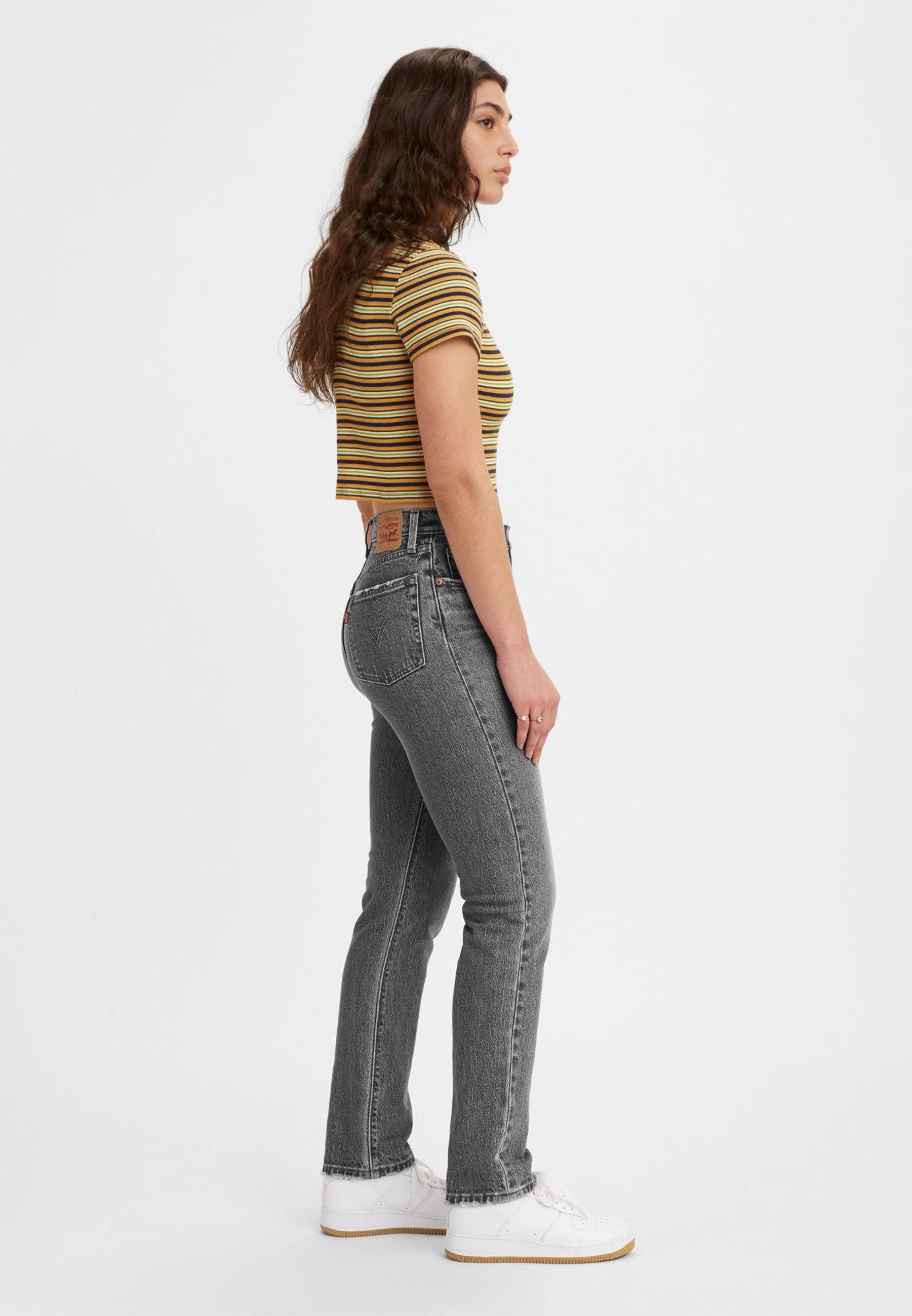 Levi's gray jeans womens store