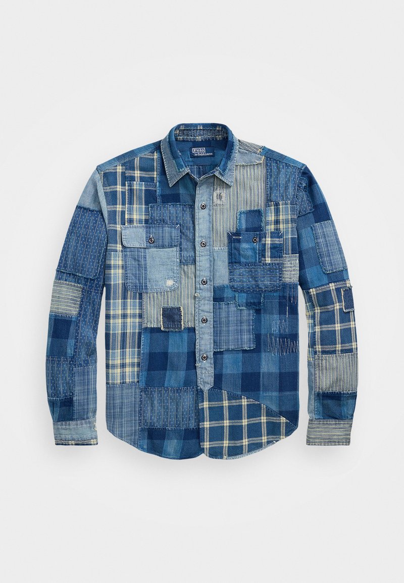 Polo Ralph Lauren CLASSIC FIT INDIGO PATCHWORK WORKSHIRT - Shirt ...