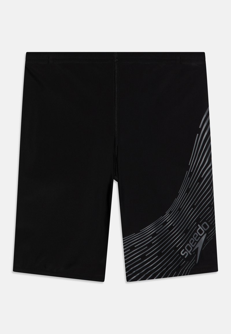 Speedo BOYS MEDLEY LOGO JAMMER - Ujumispüksid - black/usa charcoal/must ...