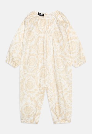 Versace BODYSUIT WITH FEET BAROCCO KIDS MEDUSA PRINT UNISEX - Sleep ...