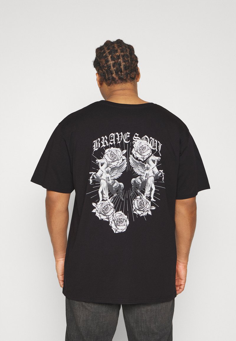 Brave Soul Print T-shirt - black - Zalando