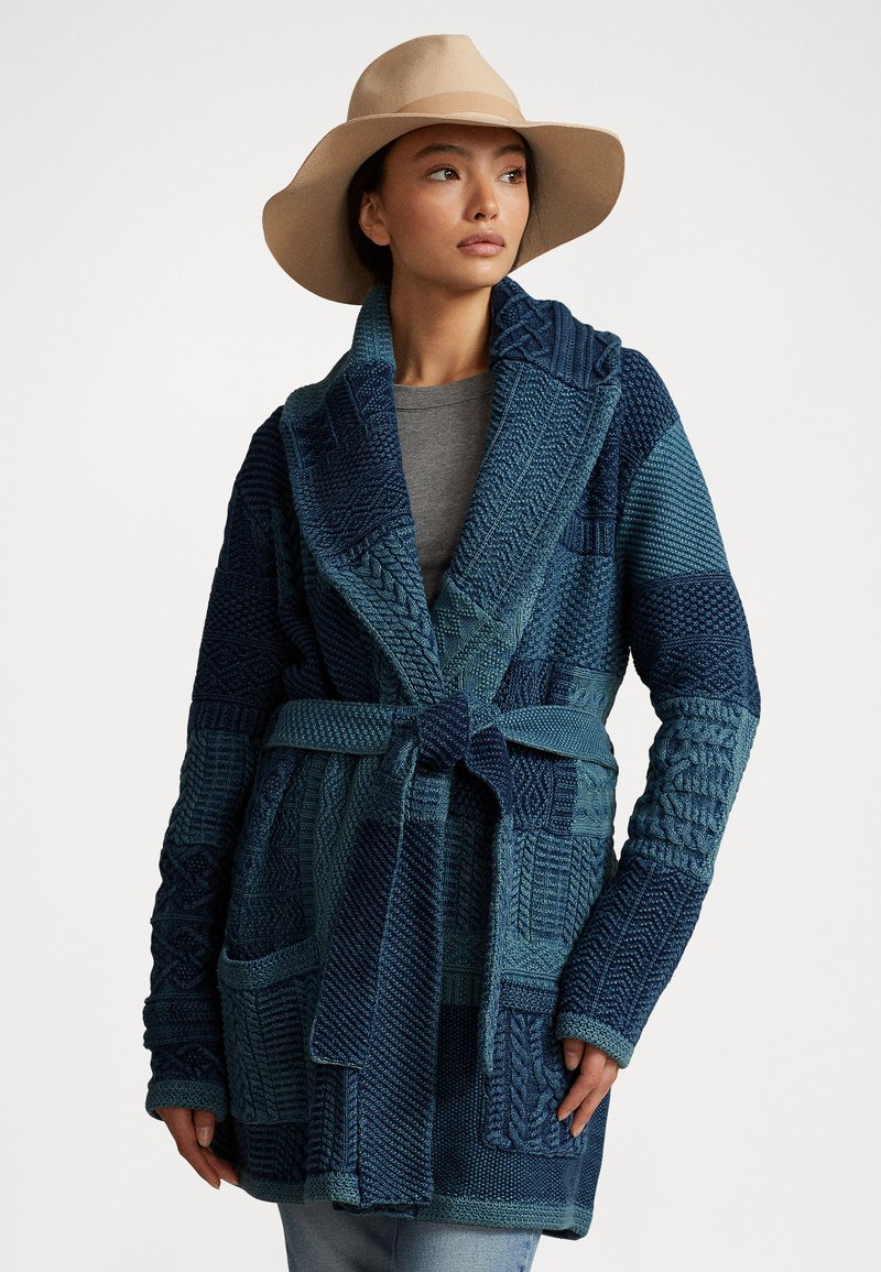 Polo Ralph Lauren LONG SLEEVE - Cardigan - indigo multi/blue - Zalando.ie