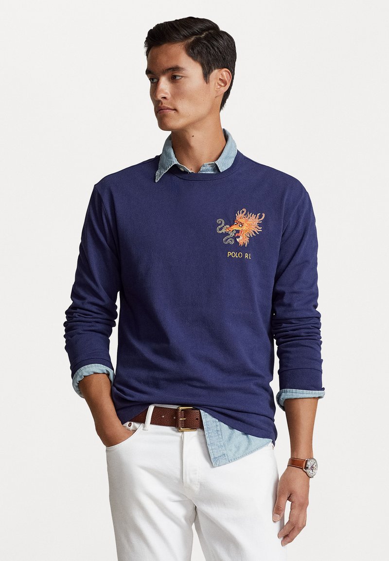 Polo Ralph Lauren LONG SLEEVE - Langarmshirt - dark blue/dunkelblau - Zalando.ch