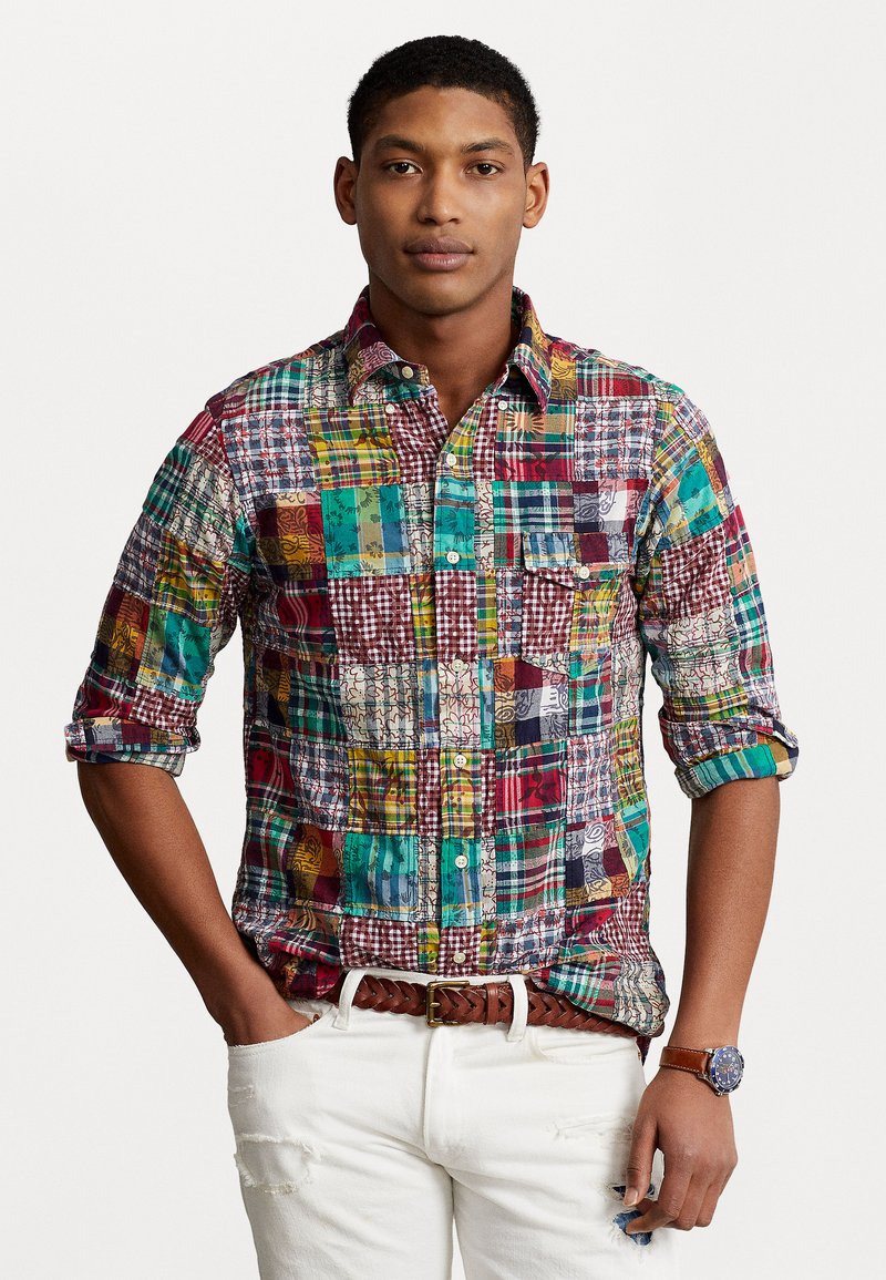 Polo Ralph Lauren CLASSIC FIT PATCHWORK MADRAS SHIRT - Skjorta - multi ...