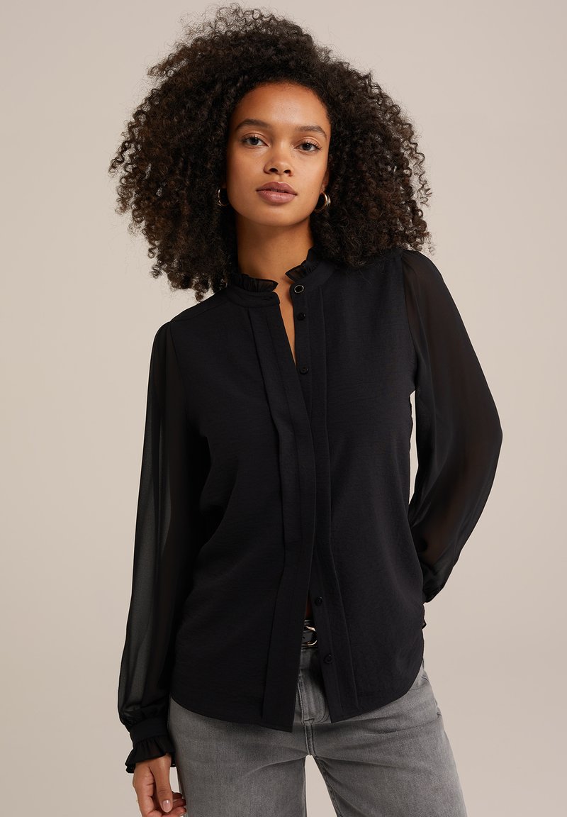 WE Fashion Hemdbluse - black/schwarz - Zalando.de