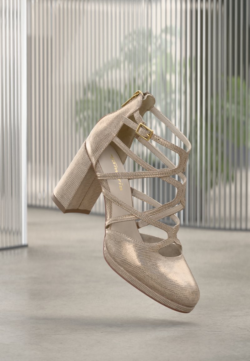 Tamaris High heels - light gold-coloured/gold-coloured - Zalando.co.uk
