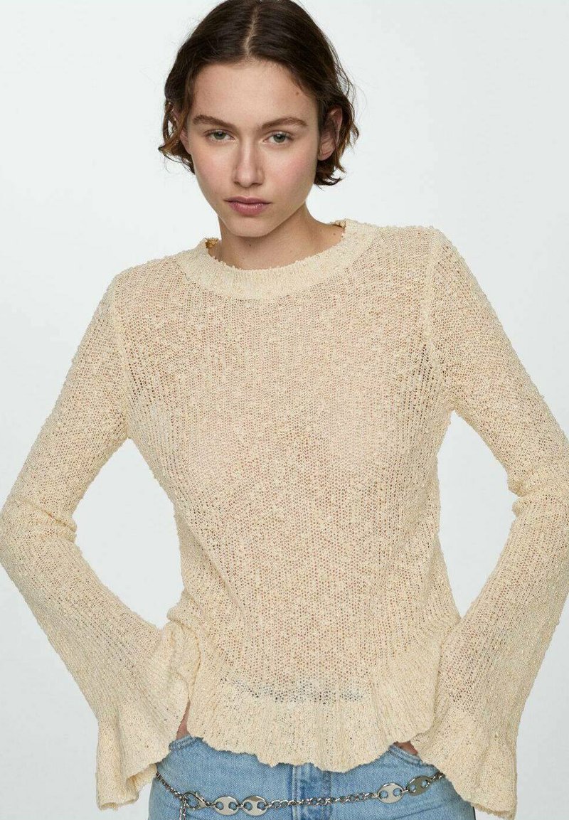 Mango LAOS - Jumper - mottled beige - Zalando.ie