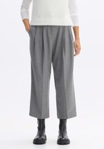 Opus MOZY - Stoffhose - hazy fog melange/grau - Zalando.de