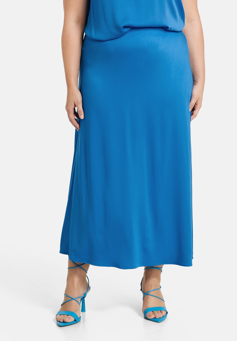 Samoon MIT FEINEM SCHIMMER - Maxirock - digital blue/blau - Zalando.de