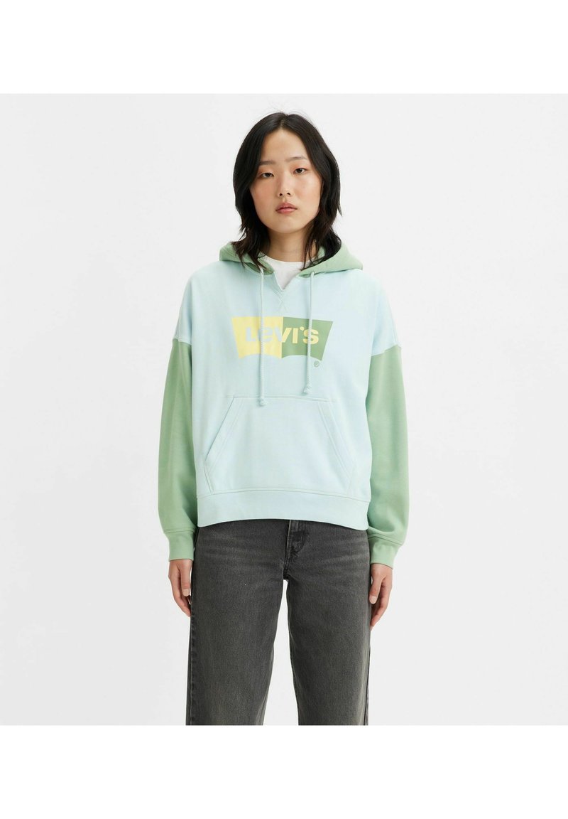 Levi's® AUTHENTIC SPLIT - Hoodie - hoodie split bw omph/blauw denim ...