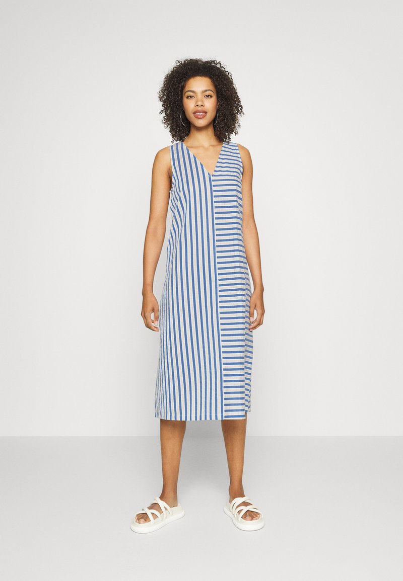 Object OBJFINKA MIDI DRESS - Day dress - dark blue - Zalando.de
