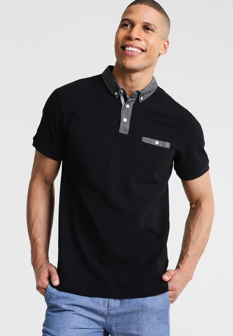 Pier One Polo shirt - black - Zalando.ie