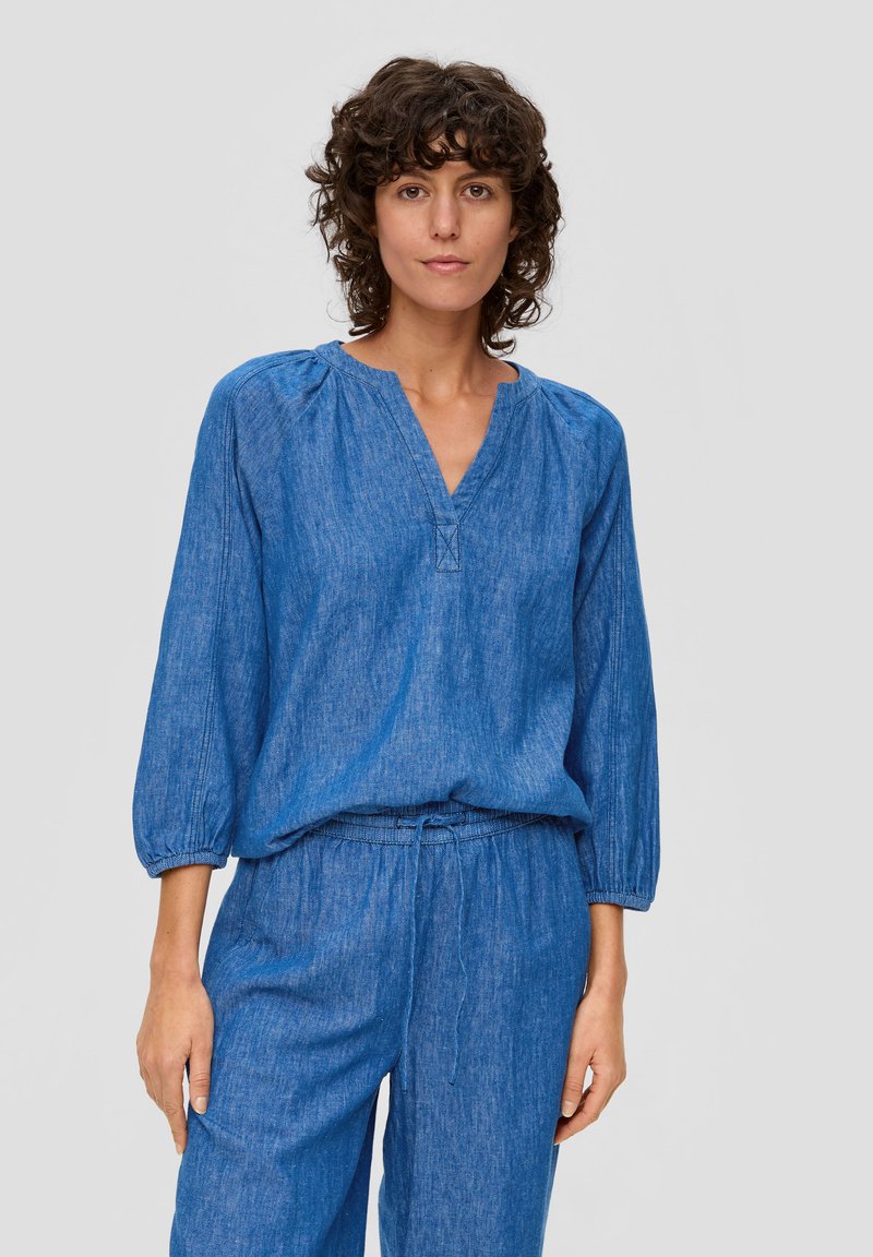 s.Oliver Blouse - blau/denim bleu foncé - ZALANDO.FR