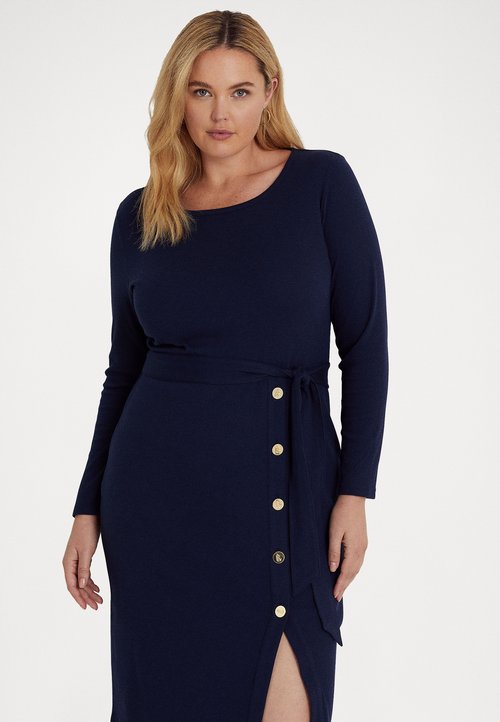 Lauren Ralph Lauren Woman LILLIANNA ELBOW SLEEVE DAY DRESS - Jerseykleid - refined navy ...