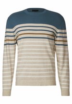Street One MEN GESTREIFTER - Jumper - beige - Zalando.de