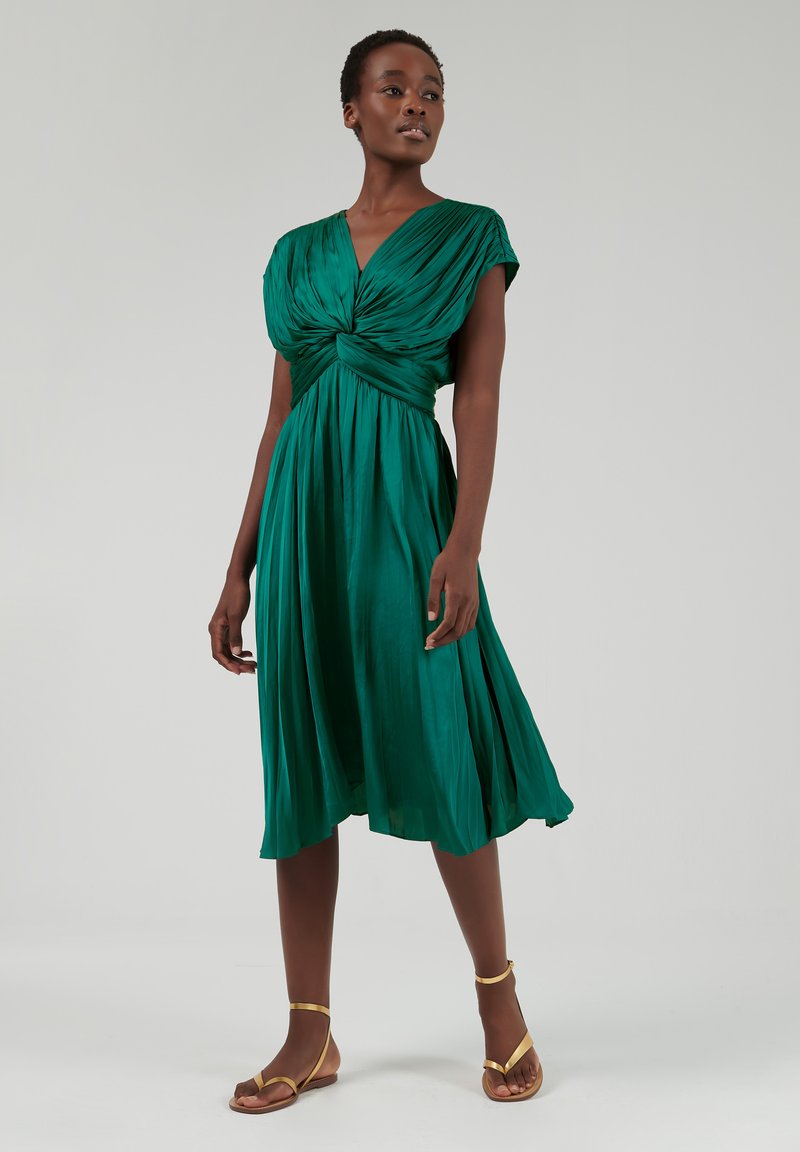 Leem MARKED WAIST PLEATED - Robe de soirée - jade green/vert - ZALANDO.FR