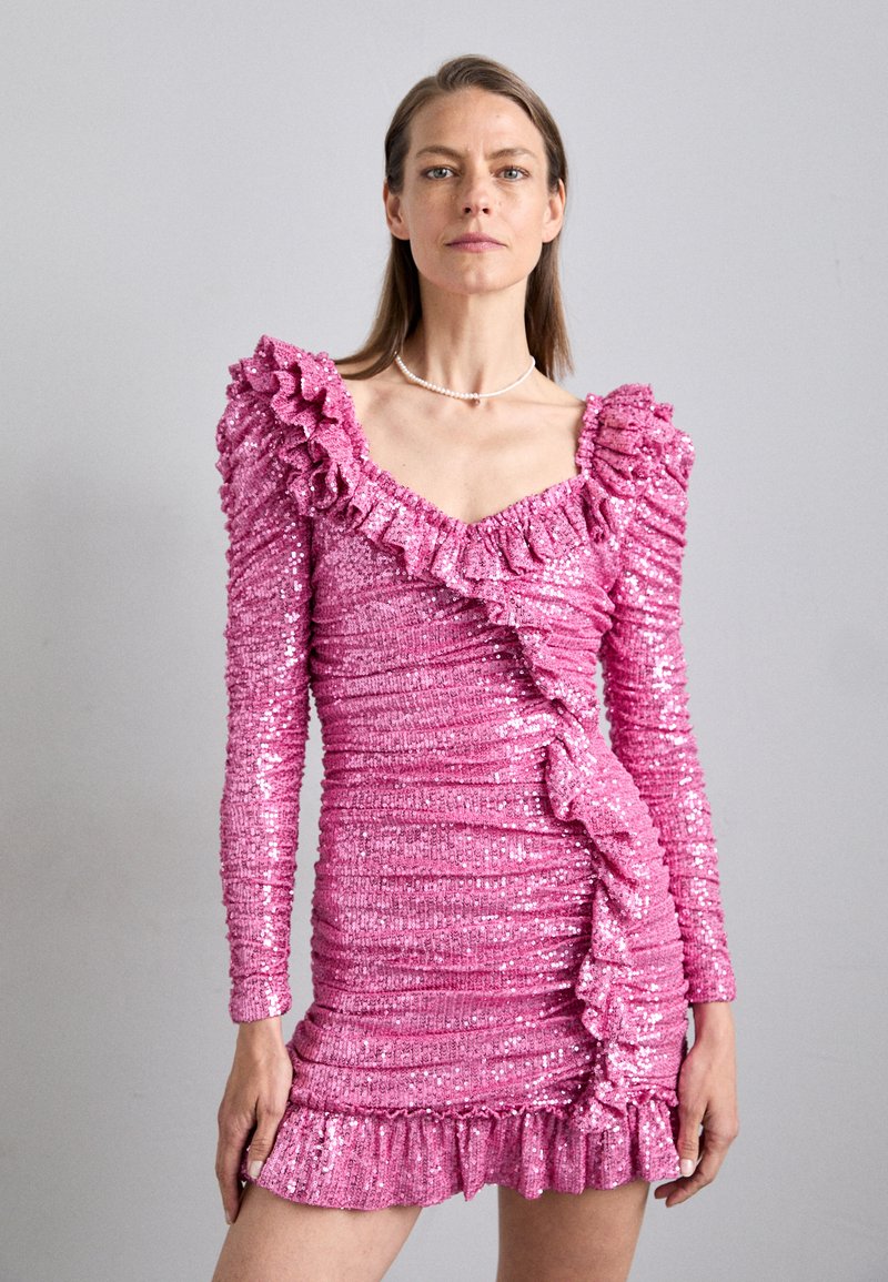 Needle & Thread SUNBEAM ROUCHED LONG SLEEVE MICRO MINI DRESS - Cocktail ...