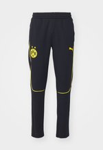Puma BVB BORUSSIA DORTMUND CASUALS PANTS - Club wear - black/faster ...