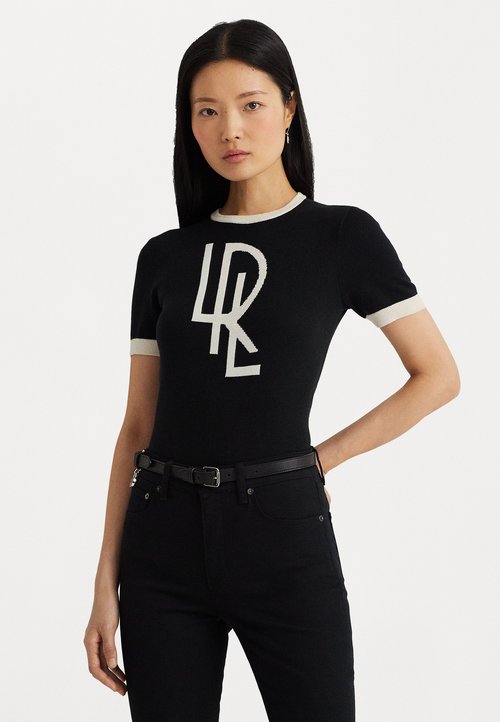 Lauren Ralph Lauren RALHAN LONG SLEEVE CARDIGAN - Cardigan - black/sort ...
