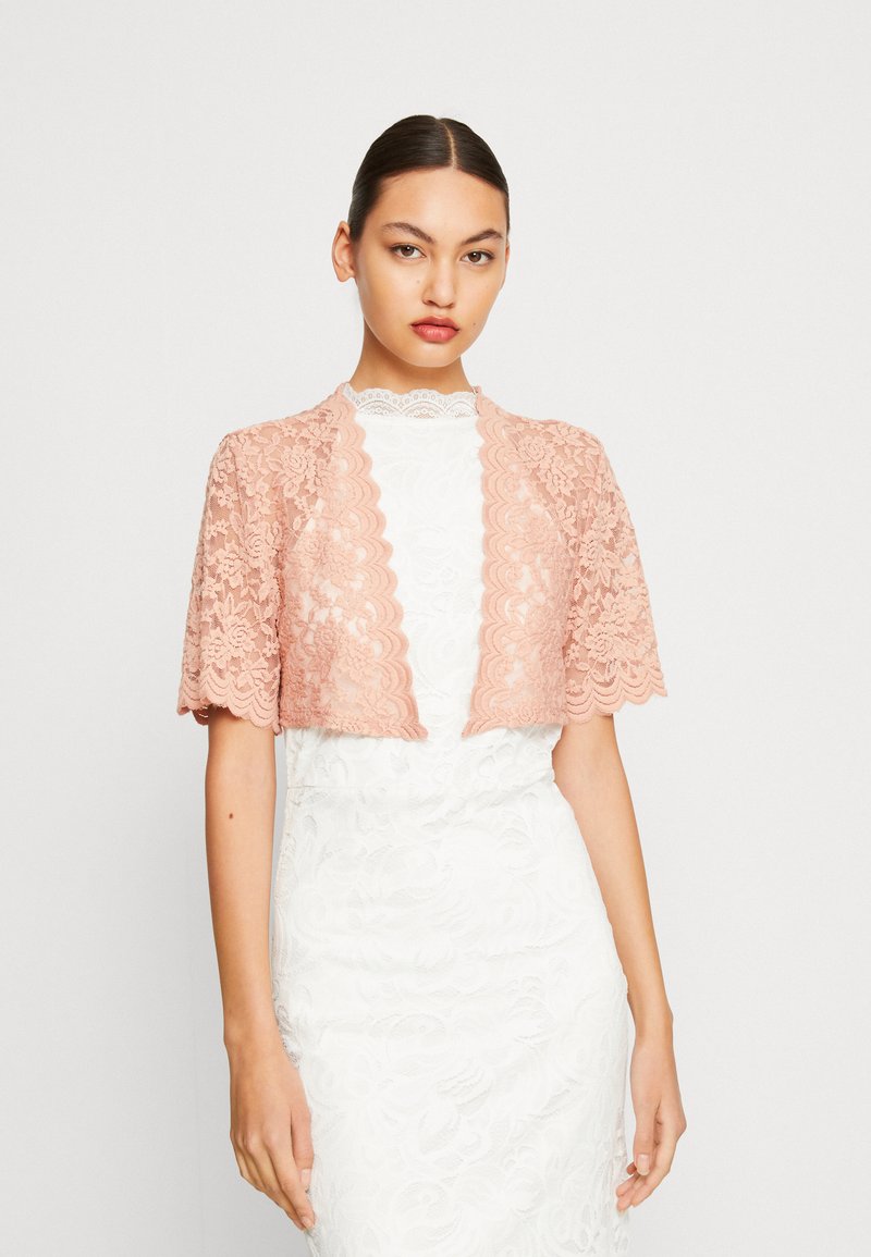 VILA VIMINA CROPPED BOLERO - Kardigán - misty rose/világosrózsaszín ...
