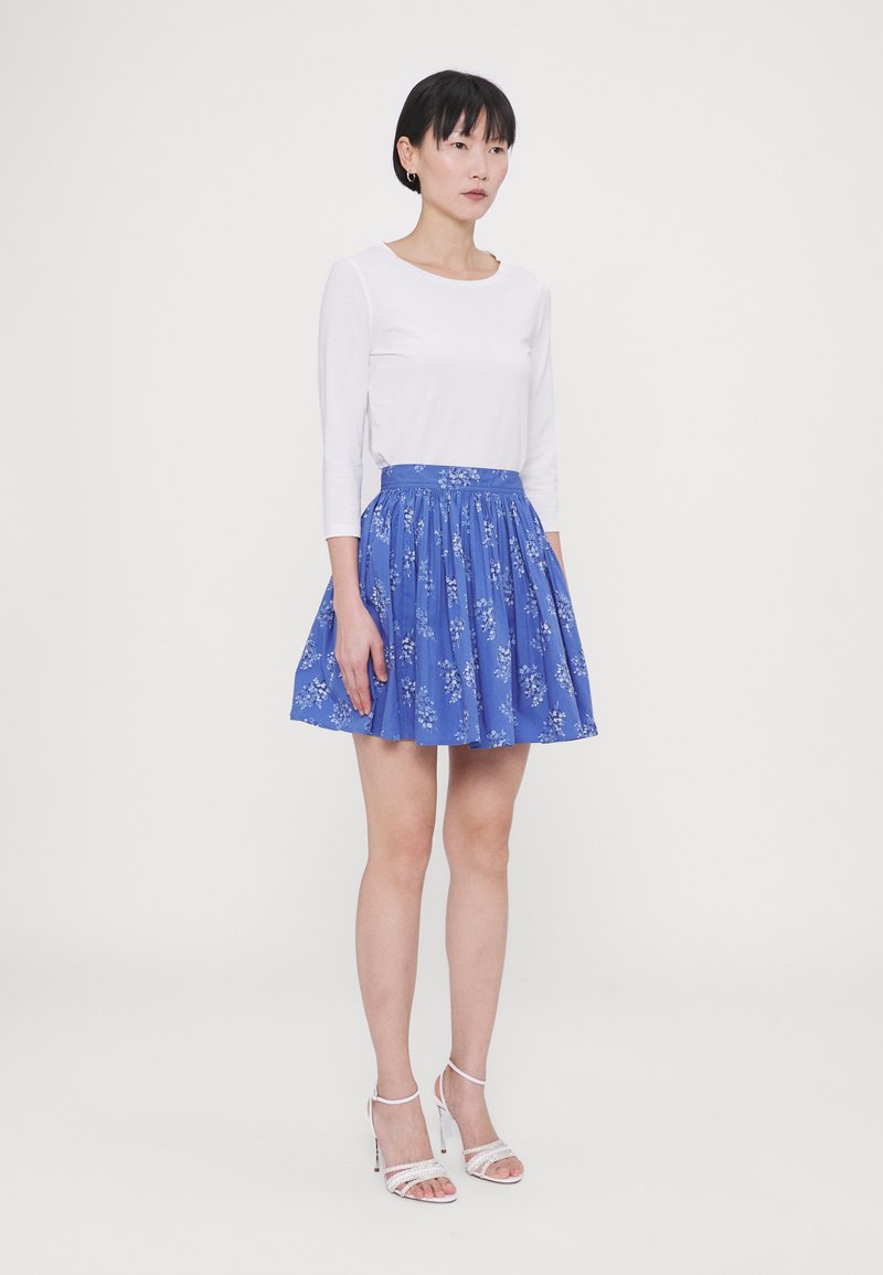 Polo Ralph Lauren IAN FULL - Pleated skirt - blue - Zalando