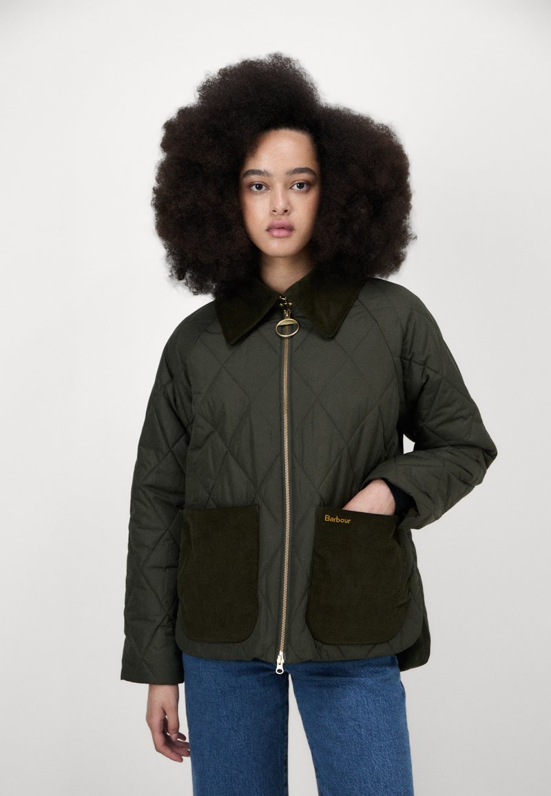 Barbour DALROY - Kurtka przejściowa/oliwkowy - Zalando.pl