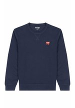 Wrangler SIGN OFF CREW - Sweatshirt - real navy/mörkblå - Zalando.se