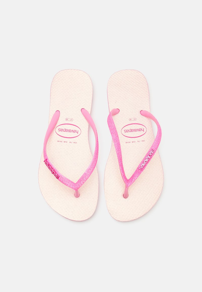 Havaianas SLIM GLITTER - Zehentrenner - pink lemonade/pink - Zalando