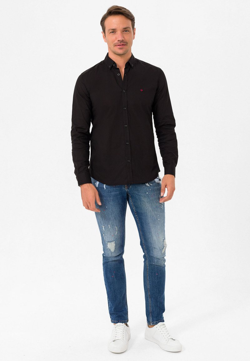 Felix Hardy BASIC REGULAR FIT - Hemd - black/schwarz - Zalando.de