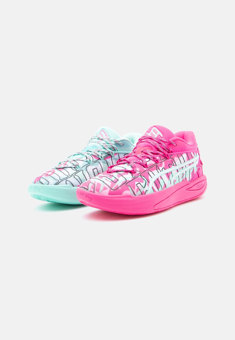 Puma STEWIE 4 TIMELESS UNISEX - Basketball shoes - electric peppermint ...