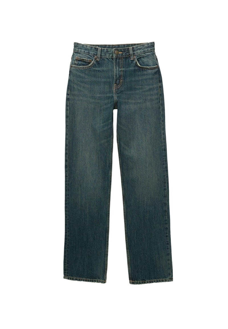 PULL&BEAR MID-WAIST - Jeans Straight Leg - stone blue denim/stone-blue ...