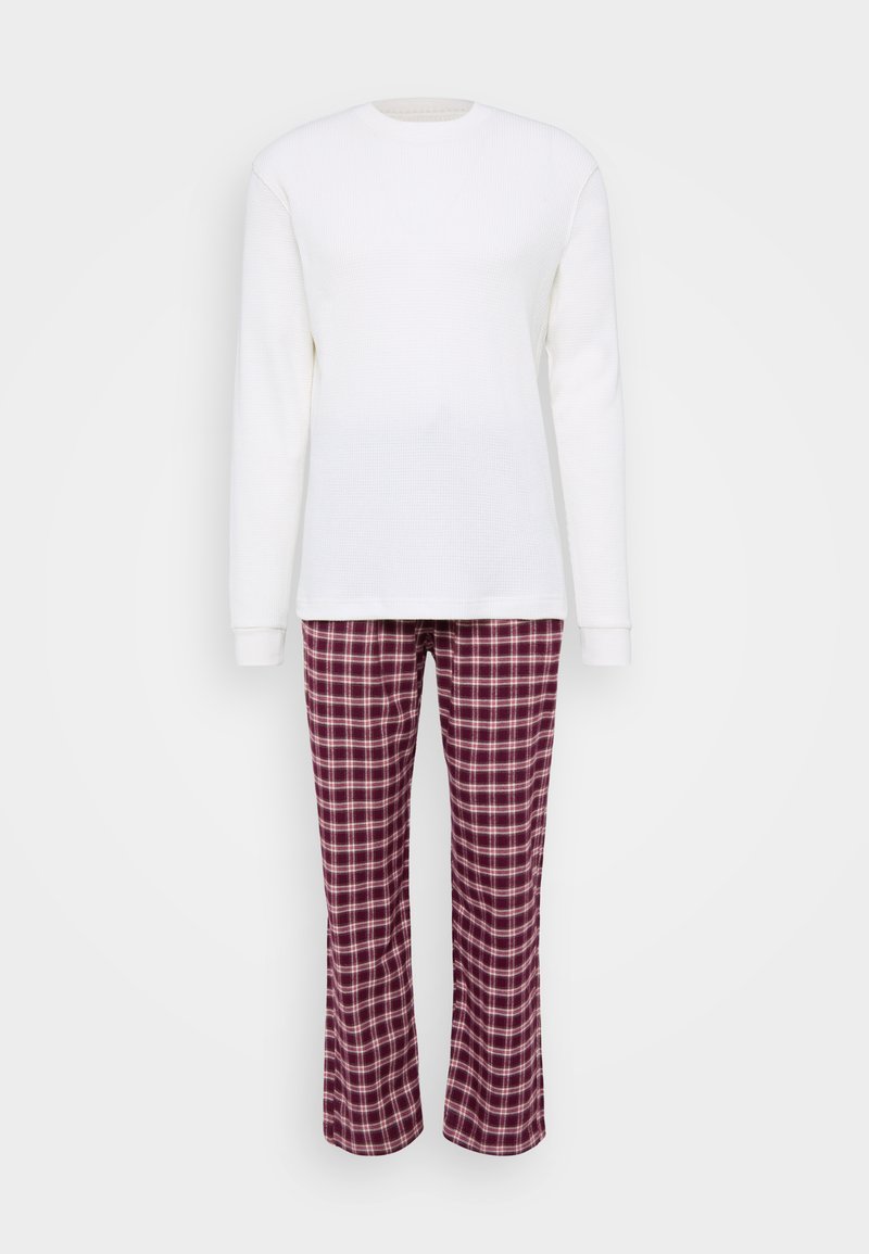 Hollister Co. Long-Sleeve Waffle T-Shirt & Flannel Pajama Pants Set ...