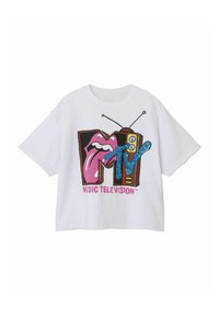 Name it NKFMO ROLLINGSTONES SS BOXY BOX UNV - T-shirt print - bright ...
