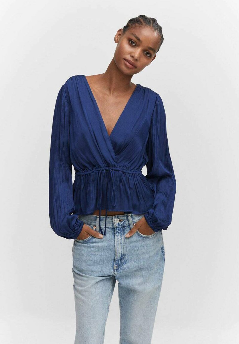 Mango NANTES - Blouse - night blue/dark blue - Zalando.co.uk