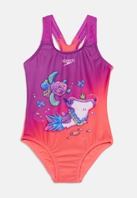 Speedo GIRLS DIGITAL PRINTED - Costum de baie - pink/orange/roz ...