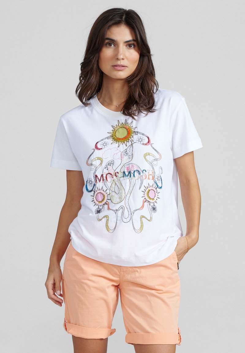 Mos Mosh BEC O PREMIUM TEE - T-shirt print - white/wit - Zalando.nl