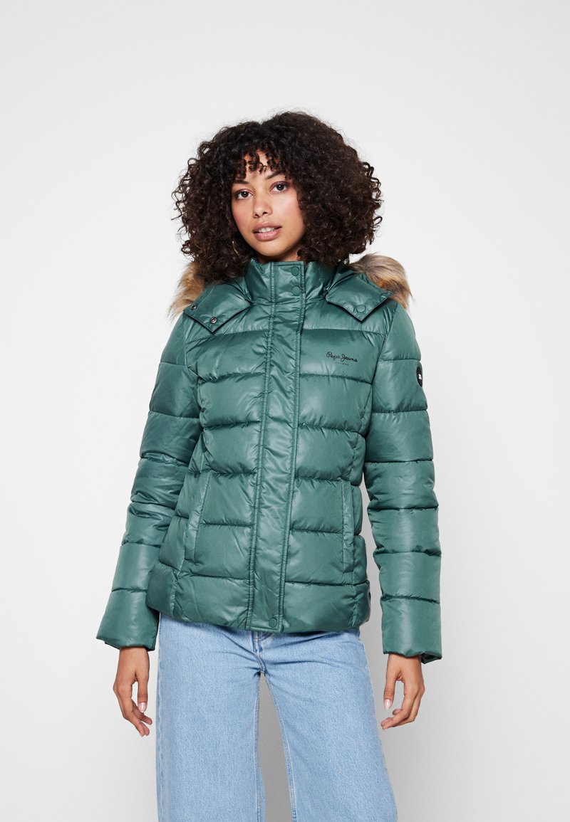 Pepe Jeans JUNE - Winter jacket - forest green/dark green - Zalando.ie