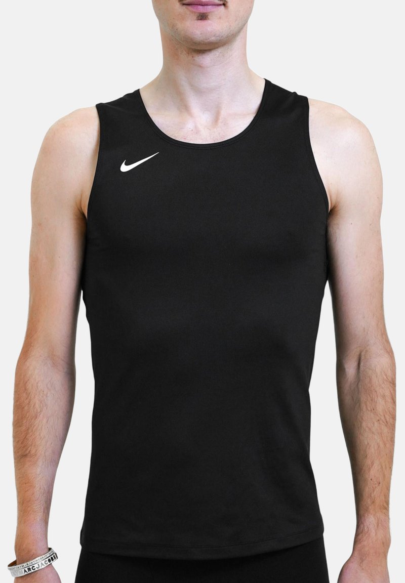 Nike Performance SINGLETS STOCK TANK - Débardeur - schwarz/noir ...