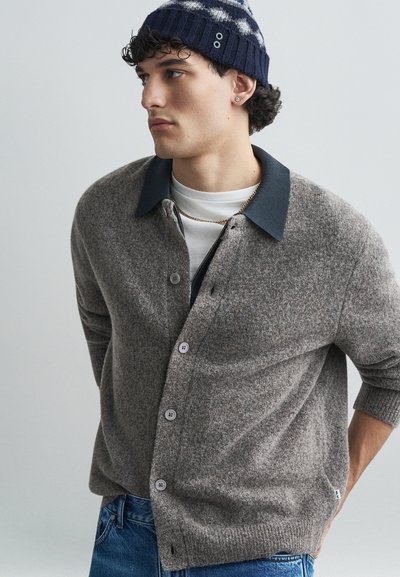NN.07 JASPER CREW CARDIGAN - Gilet - mable husk/marron - ZALANDO.FR