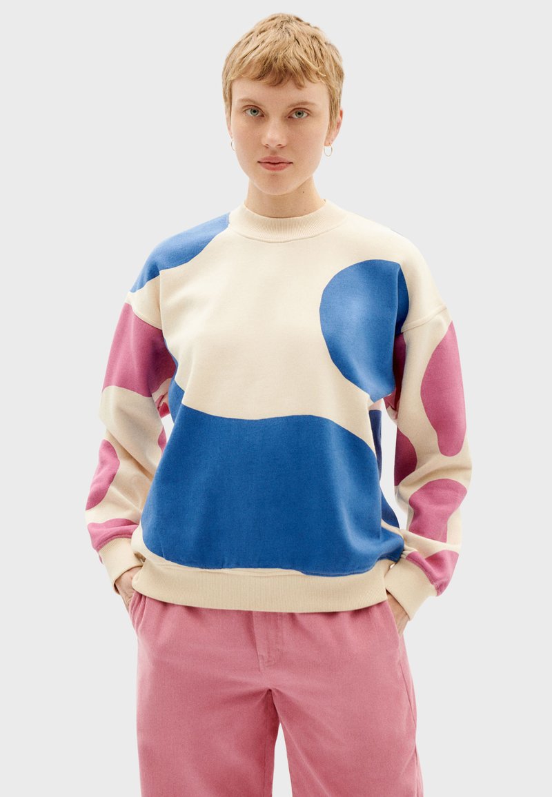Thinking Mu WANDA - Sweatshirt - ivory/blau - Zalando