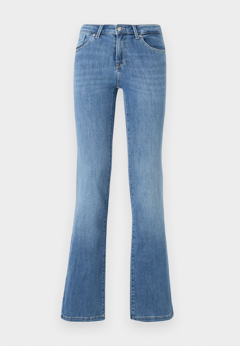 ONLY ONLPOWER Mid waist Flared Fit - Flared Jeans - medium blue denim ...