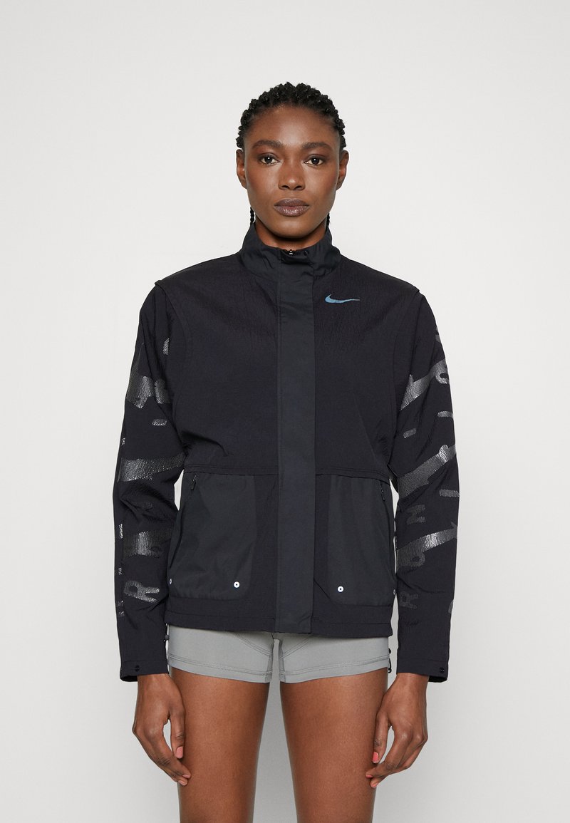 Nike Performance RUN JACKET - Running jacket - black - Zalando.co.uk