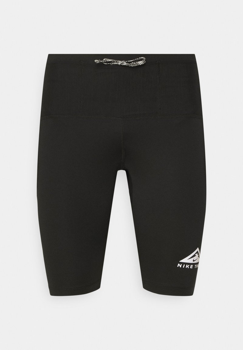 Nike Performance LAVA LOOPS HALF TIGHT - Tights - black/white/schwarz ...