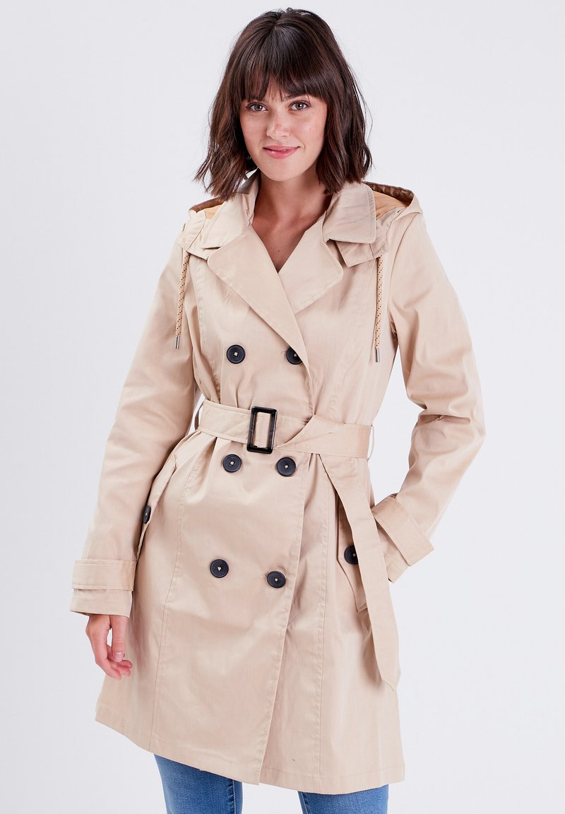 Cache Cache MIT KAPUZE - Gabardina - marron clair/marrón claro - Zalando.es