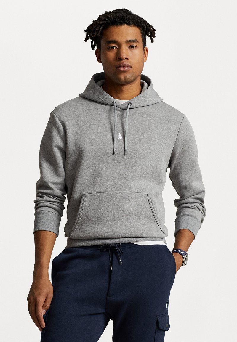 Polo Ralph Lauren HOOD LONG SLEEVE - Sweatshirt - steel heather ...