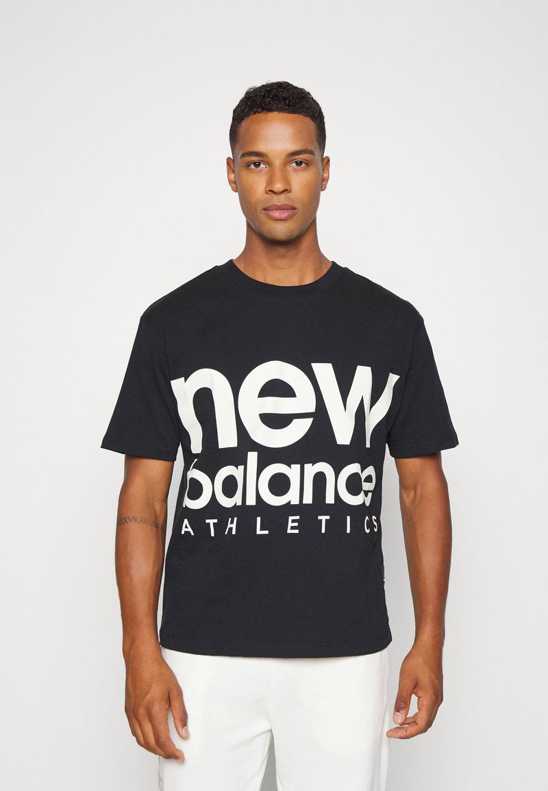 New Balance ATHLETICS OUT OF BOUNDS TEE UNISEX - Print T-shirt - black ...