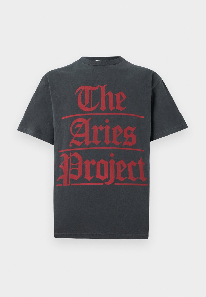 Aries PROJECT TEE UNISEX - Print T-shirt - black - Zalando.co.uk