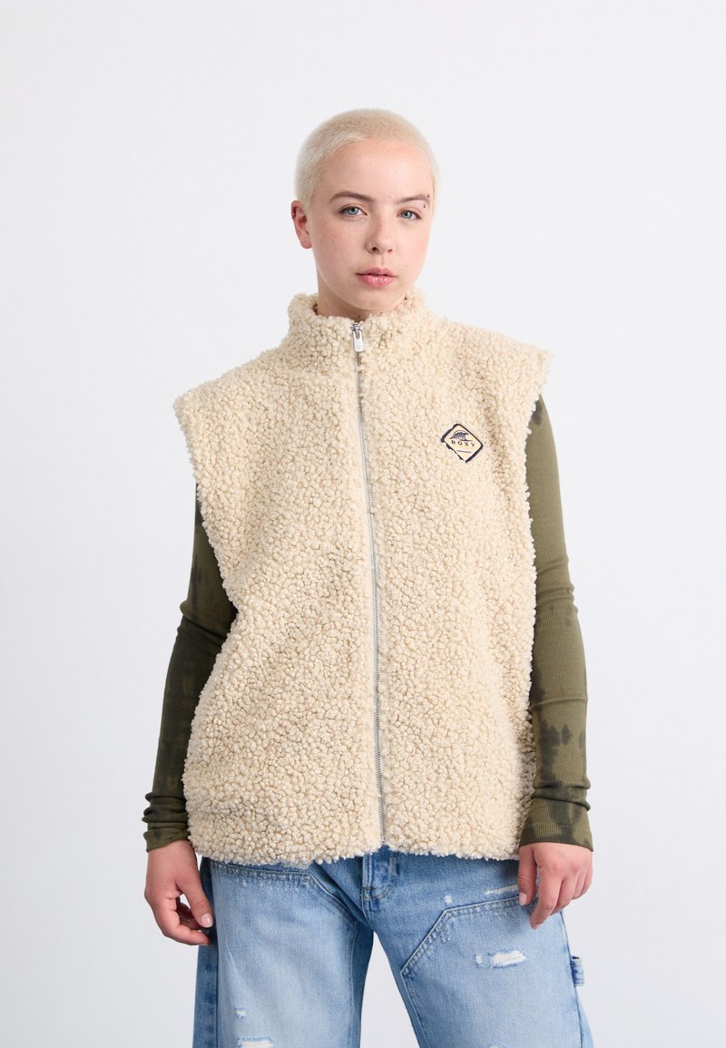 Roxy CUT THE NIGHT - Waistcoat - parchment/white - Zalando