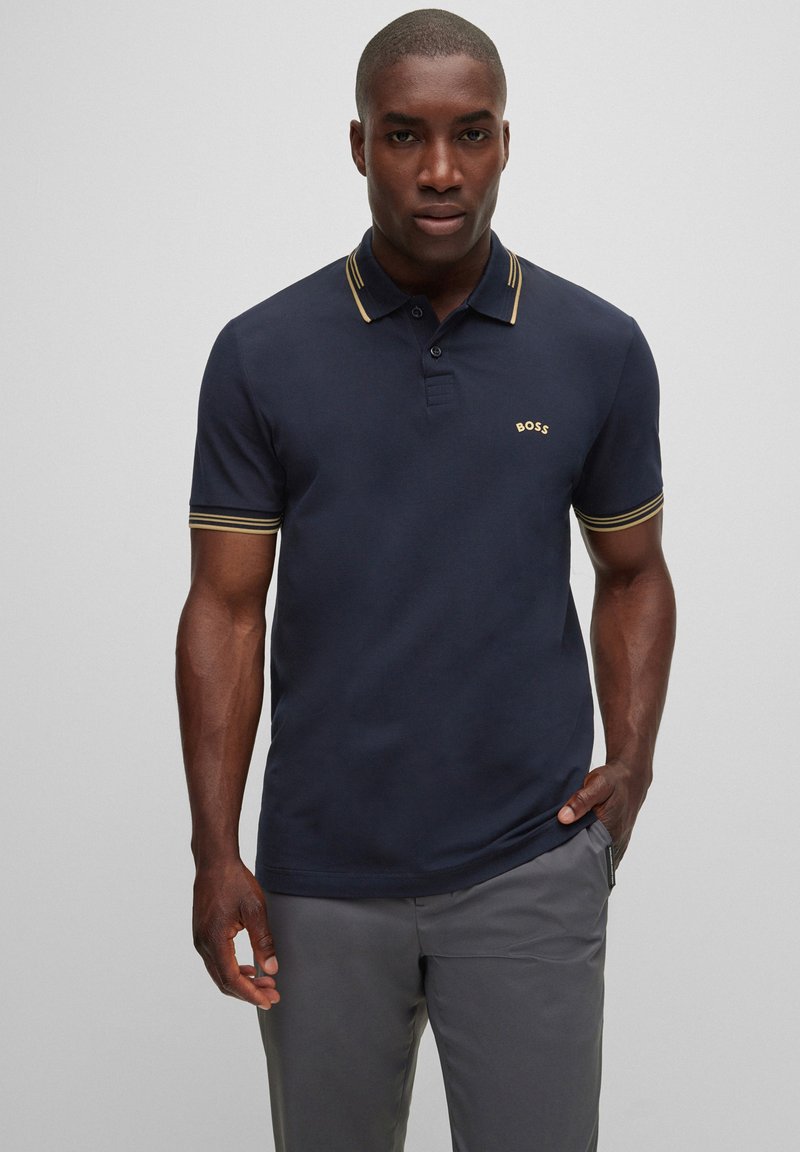 BOSS PAUL CURVED - Polo shirt - dark blue - Zalando.co.uk