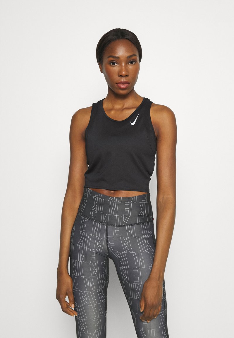 Nike Performance RACE CROP - Top - black/nero - Zalando.it